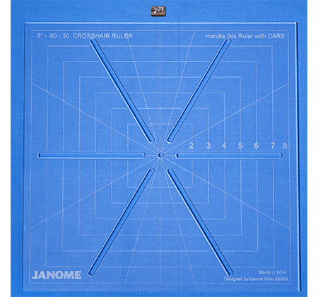 6 Point Crosshair Ruler - Janome