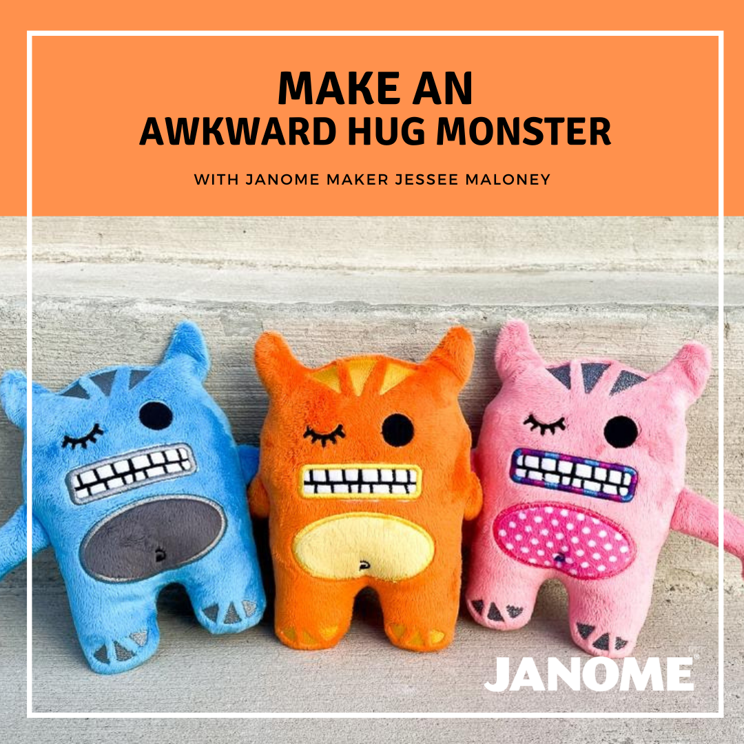 Make an Awkward Hug Monster - Janome