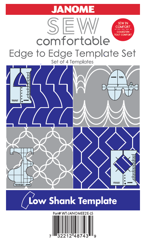 Edge to Edge Ruler Template Set - Low Shank - Janome