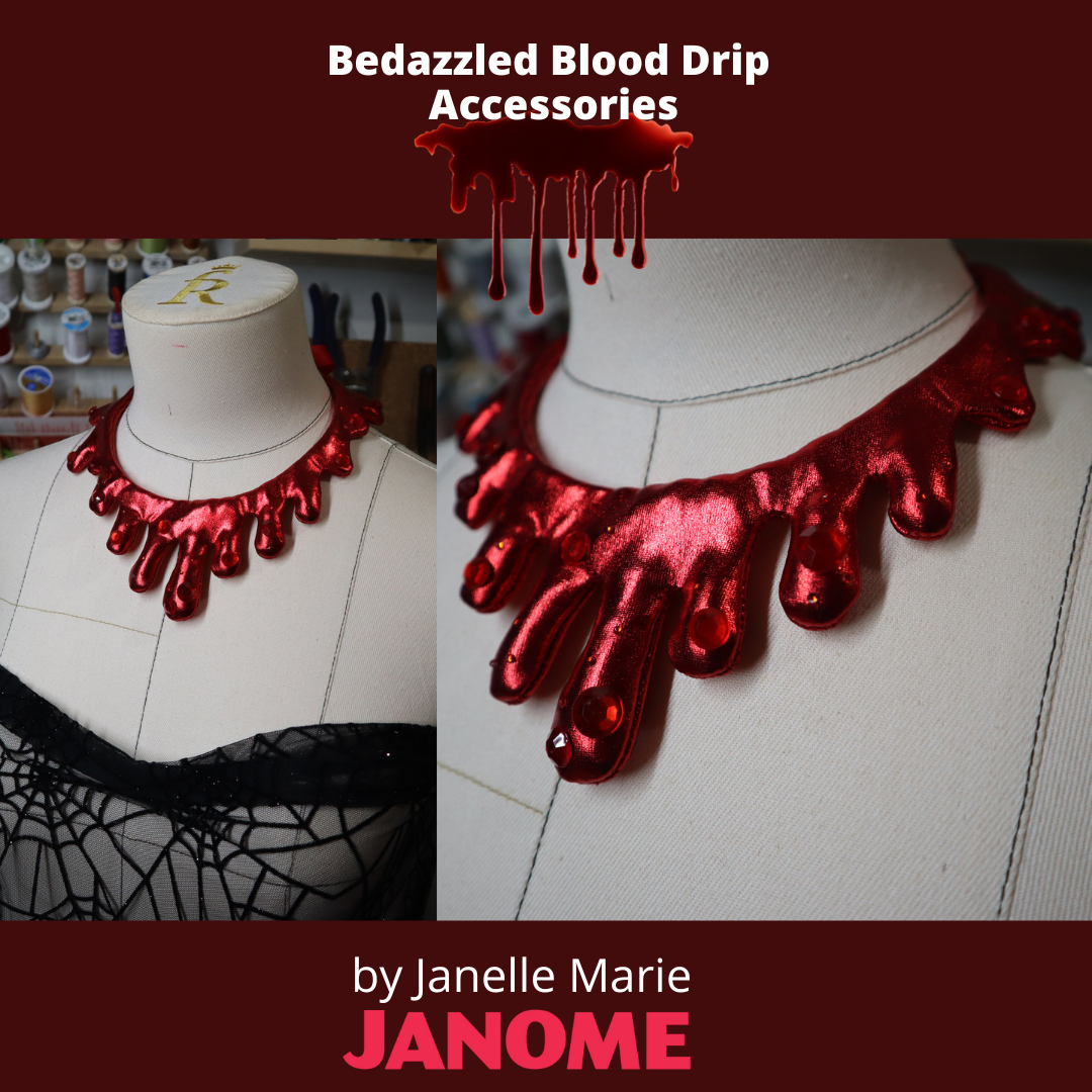 How to Make Bedazzled Blood-Drip Accessories - Janome