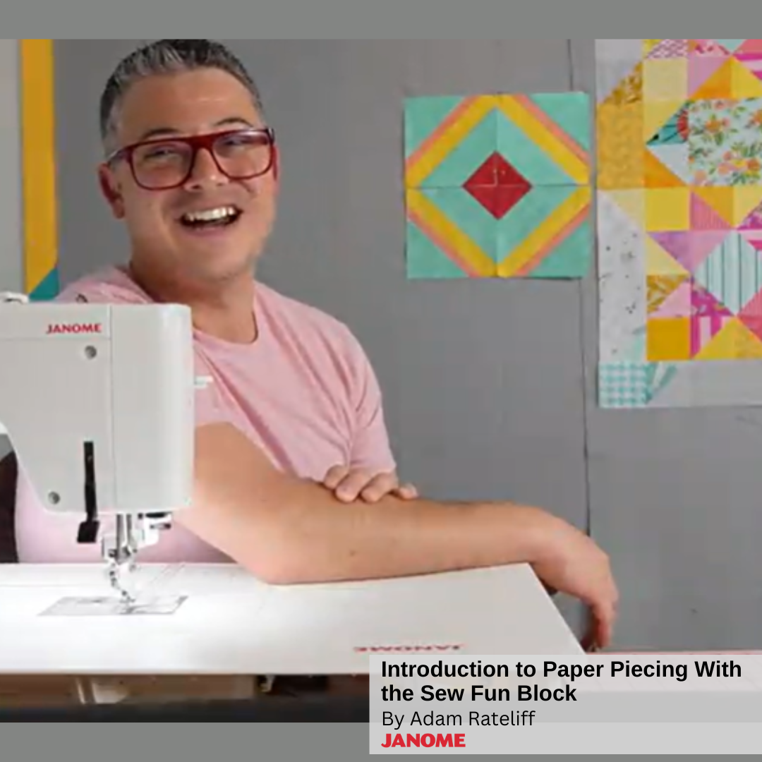 Introduction to Paper Piecing With the Sew Fun Block - Janome