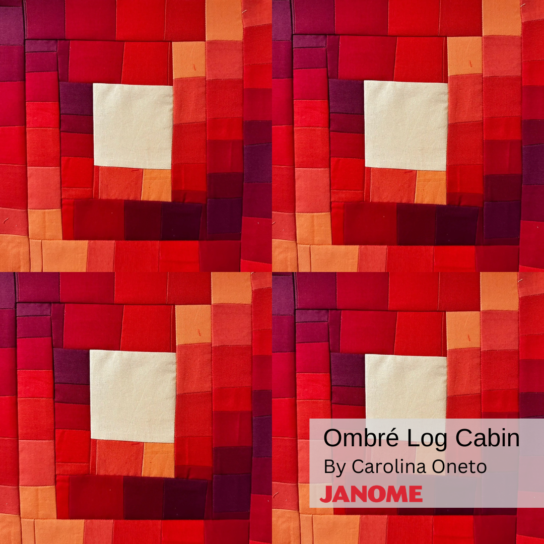 Ombre Log Cabin - Janome
