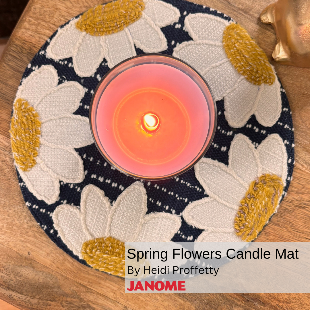 Spring Flower Candle Mat - Janome