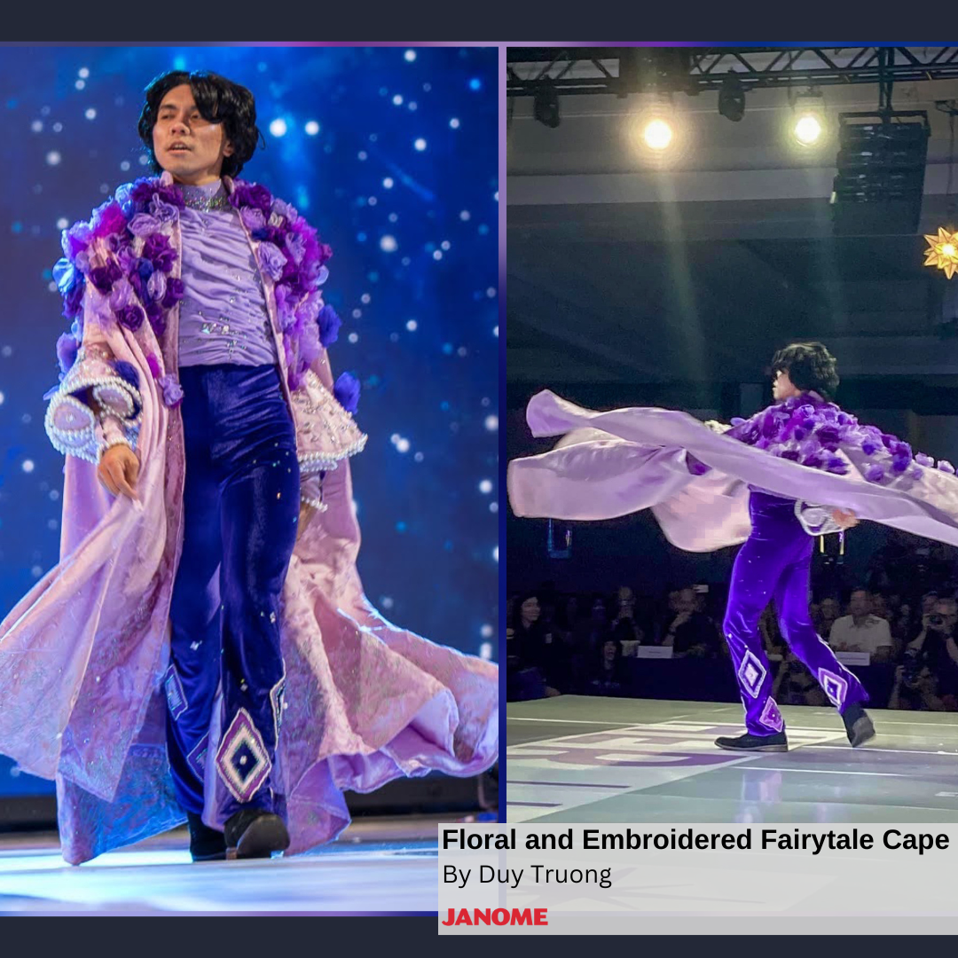 Floral and Embroidered Fairytale Cape - Janome