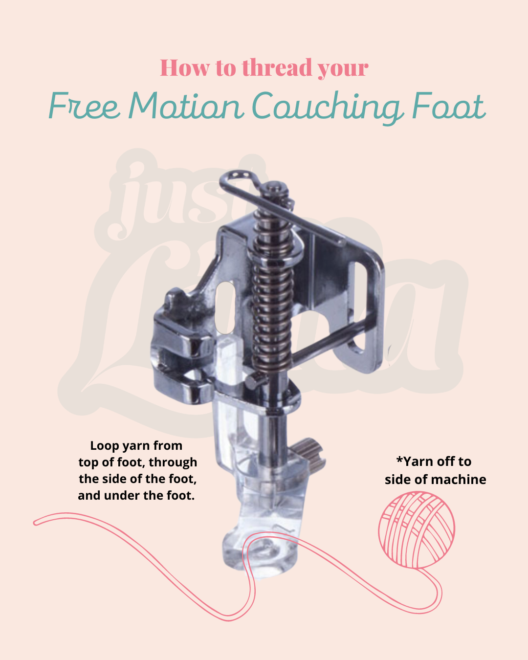 How To Use The Free Motion Couching Foot - Janome