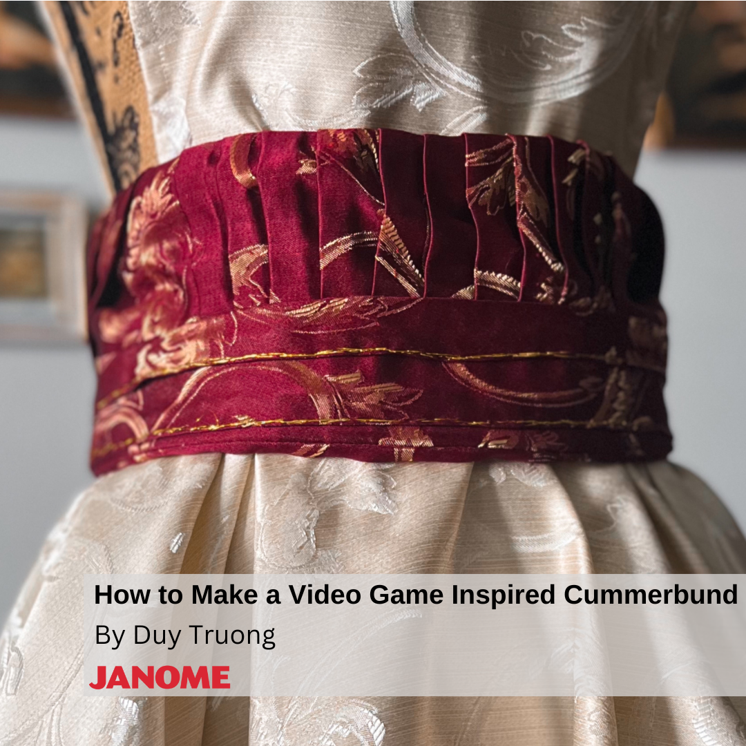 How to Make a Video Game Inspired Cummerbund - Janome