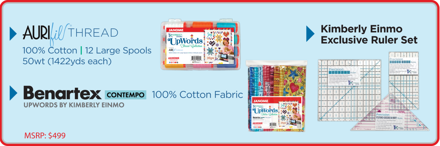 Kimberly Einmo Upwords Block of the Month - Janome